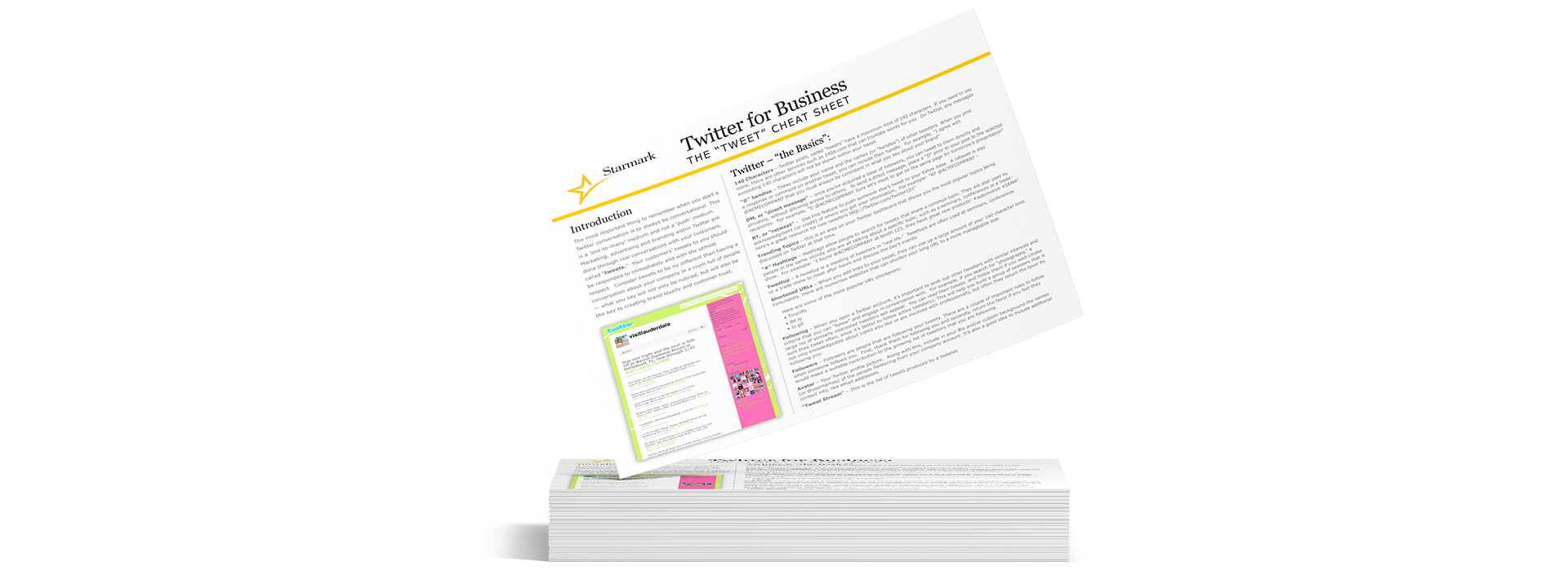 Twitter for Business – The "TWEET" Cheat Sheet - Starmark | Integrated ...